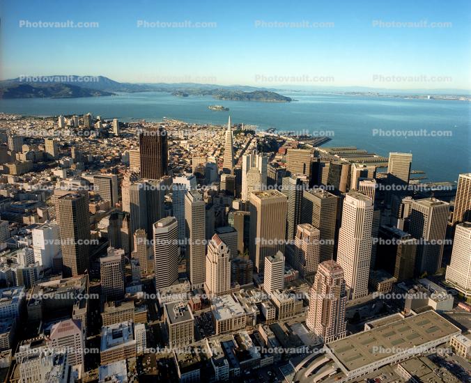 Downtown, skyline, buildings, skyscrapers, SOMA, City, Photo
